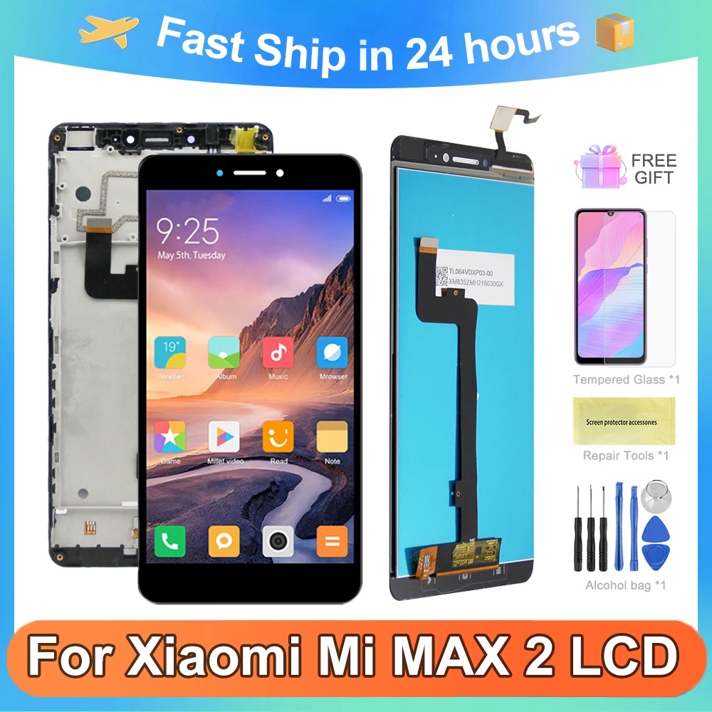 Pantalla-LCD-para-Xiaomi-Mi-MAX-2-MDE40-MDI40-montaje-de-digitalizador ...