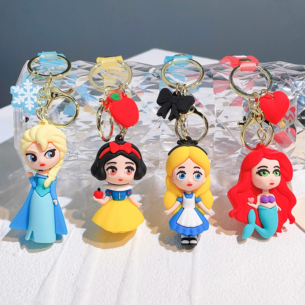 Cute-Disney-Princess-Series-Keychain-for-women-Key-Ring-trinket-cartoon ...