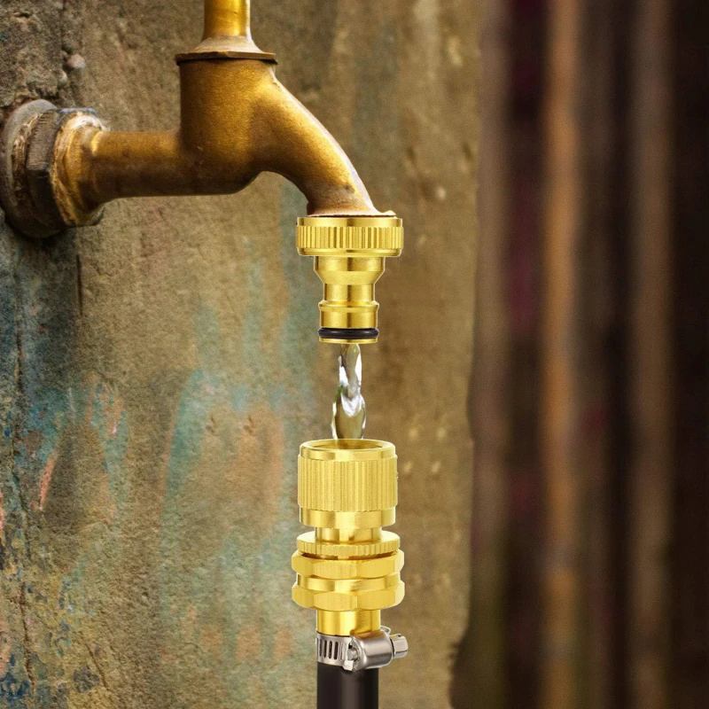 Copper 3/4'' Threaded Insert Quick Connector Thread Adapter Garden ...