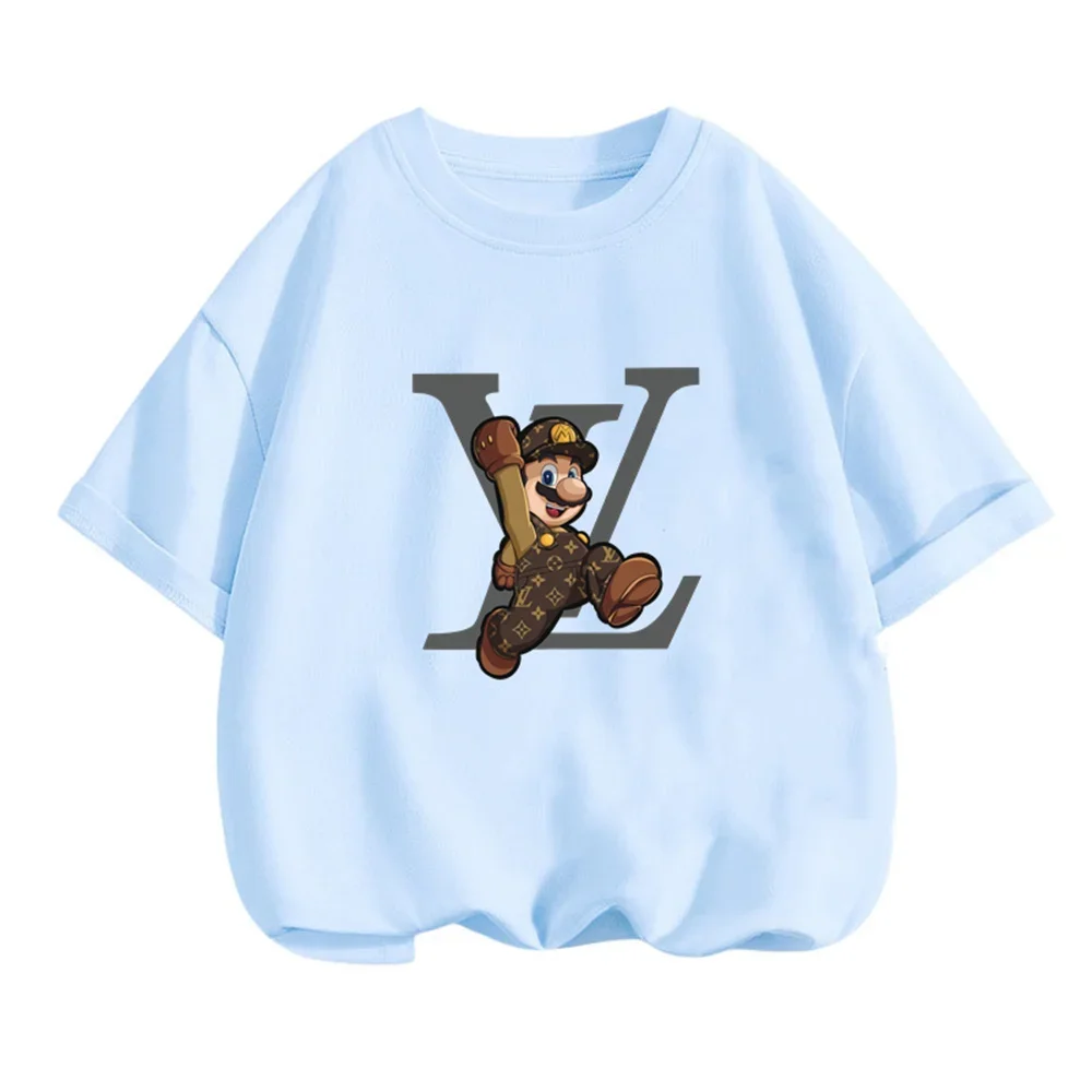 T-shirt-motif-dessin-anim-Mario-Bros-pour-enfant-v-tement-pour-gar-on ...