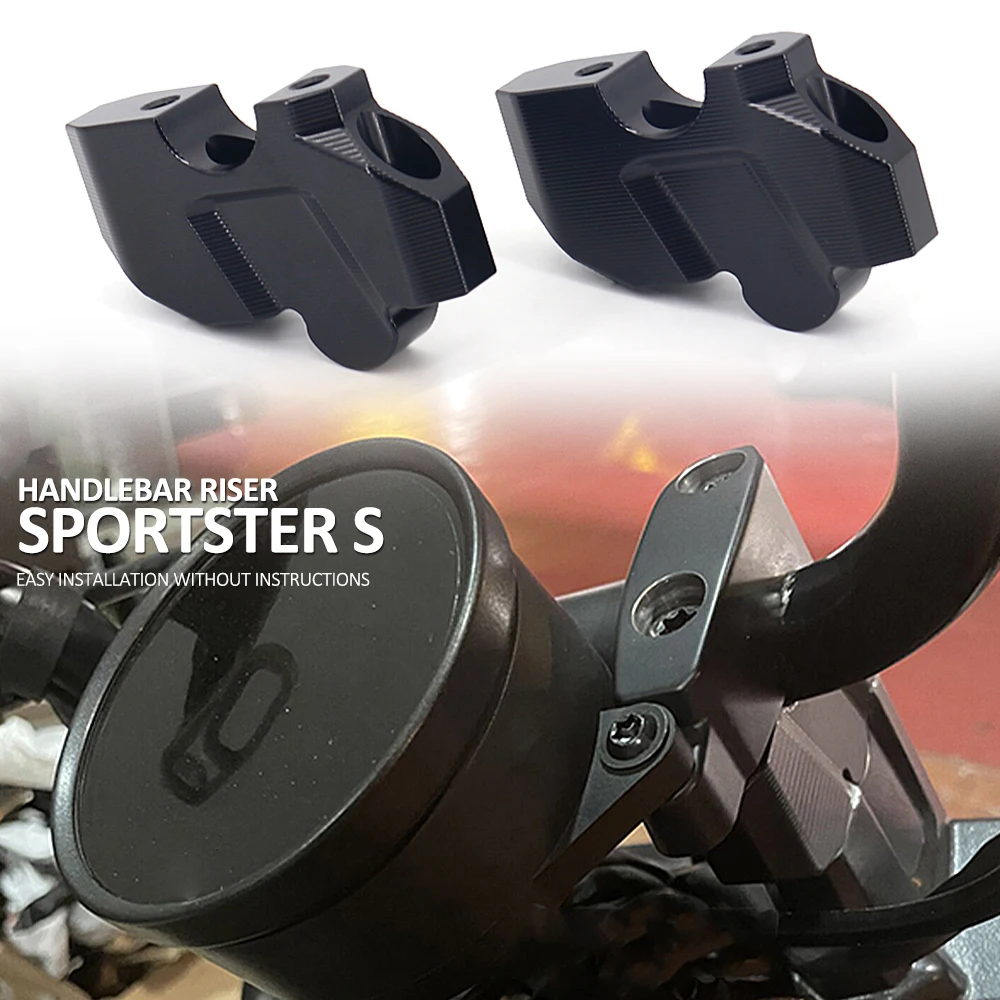 New-Motorcycle-Accessories-Handlebar-Risers-Clamp-Mounting-Mount-Riser ...