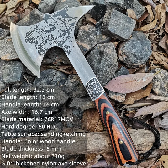 Fire Rescue Axe 7CR17 Steel Rescue Axe Green Camping Axe Outdoor Tree ...