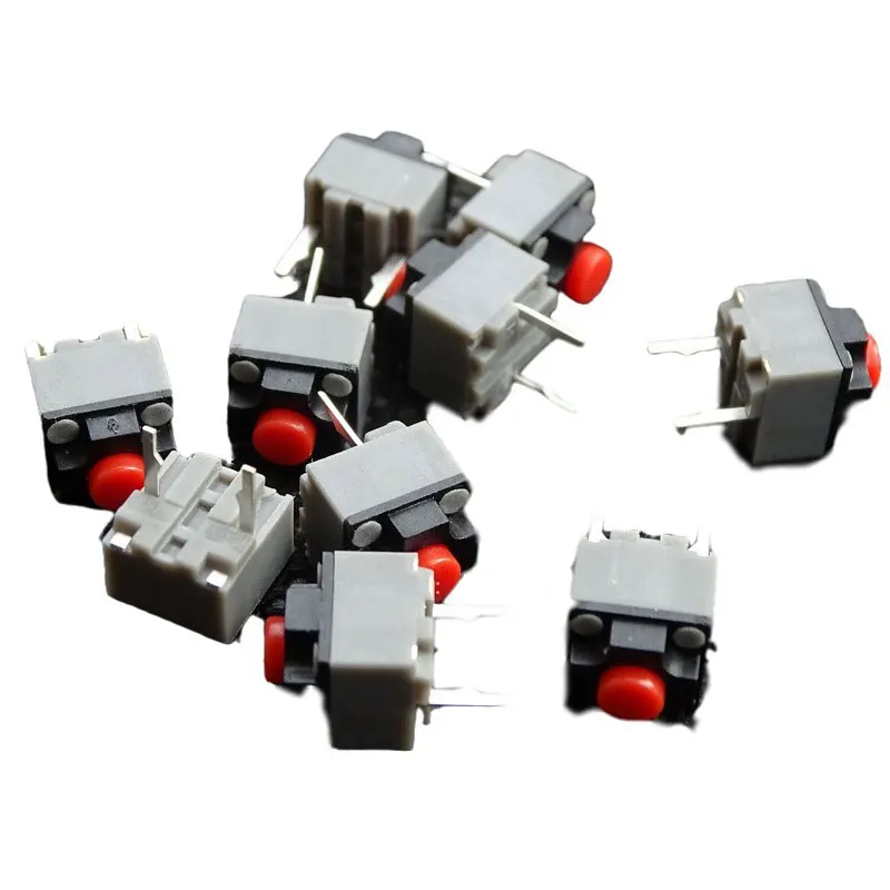 10-100Pcs 6*6*7.3 Kailh square silent mouse micro switch Mute switch ...