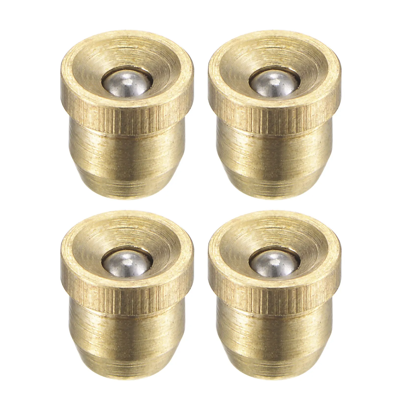 Uxcell Brass Push Button Flange Grease Oil Cup 4mm Ball Oiler for ...
