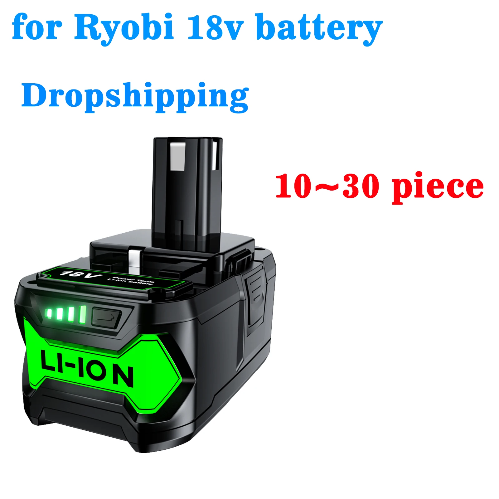 18V 료비 배터리 6.0Ah 리튬 이온 충전지, ryobi용 18v 무선 전동 공구 BPL1820 P108 P109 P106 ...