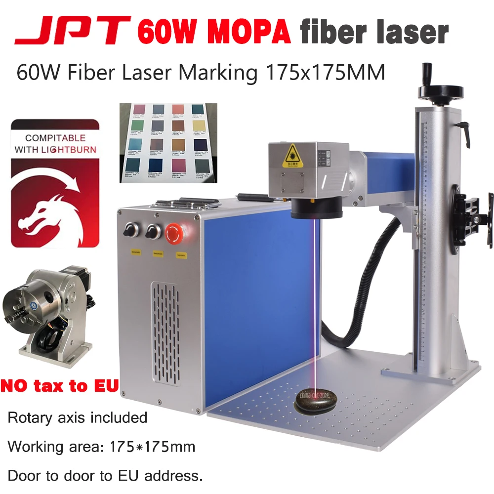 EU ship JPT M7 MOPA 60W 50W 30W Raycus QB Fiber Laser Marking Machine ...