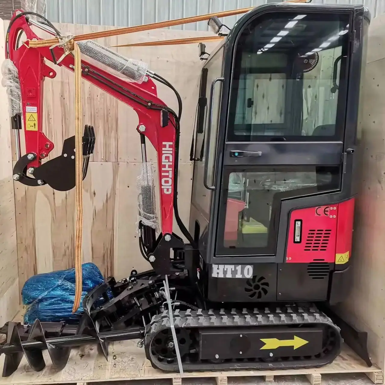 NEW-Mini-Excavator-13-5-HP-1Ton-Digger-Tracked-Crawler-EPA-Gas-Engine ...