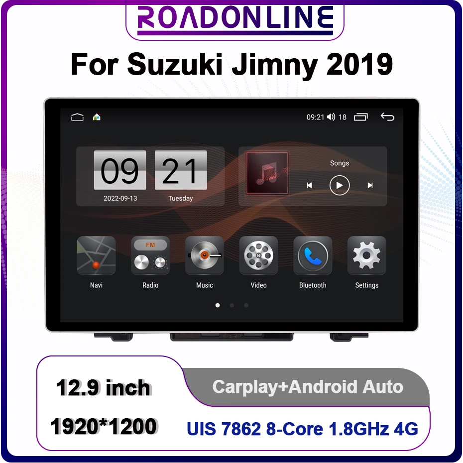 Wireless-CarPlay-Android-Auto-For-Suzuki-Jimny-2019-12-9-Inch-1920-1200 ...