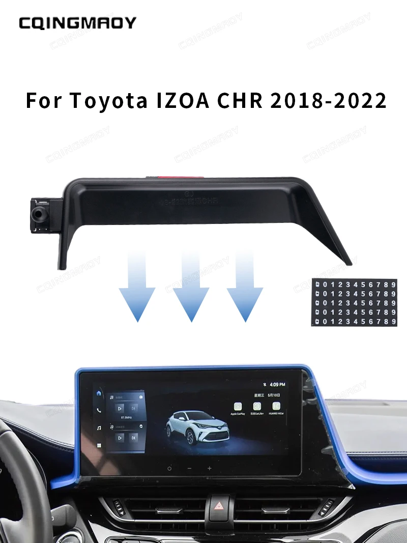 Auto Telefoonhouder Voor Toyota Izoa C HR 2018 2022 Scherm Navigatiebeugel Magnetische Nieuwe ...