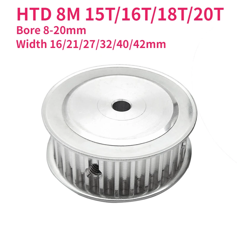 1pcs-HTD-8M-15T-16T-18T-20-Teeth-Synchronous-Timing-Pulley-Bore-8-20mm ...