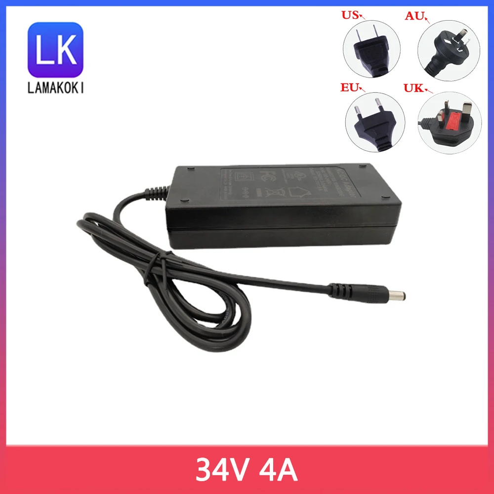 34V 4A Power Supply AC-DC 34V4A Switch Power Adapter DC 34v 136W For ...