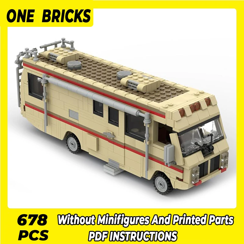Technical-Moc-Bricks-Movie-Car-Model-Breaking-Bad-RV-Bus-Modular ...