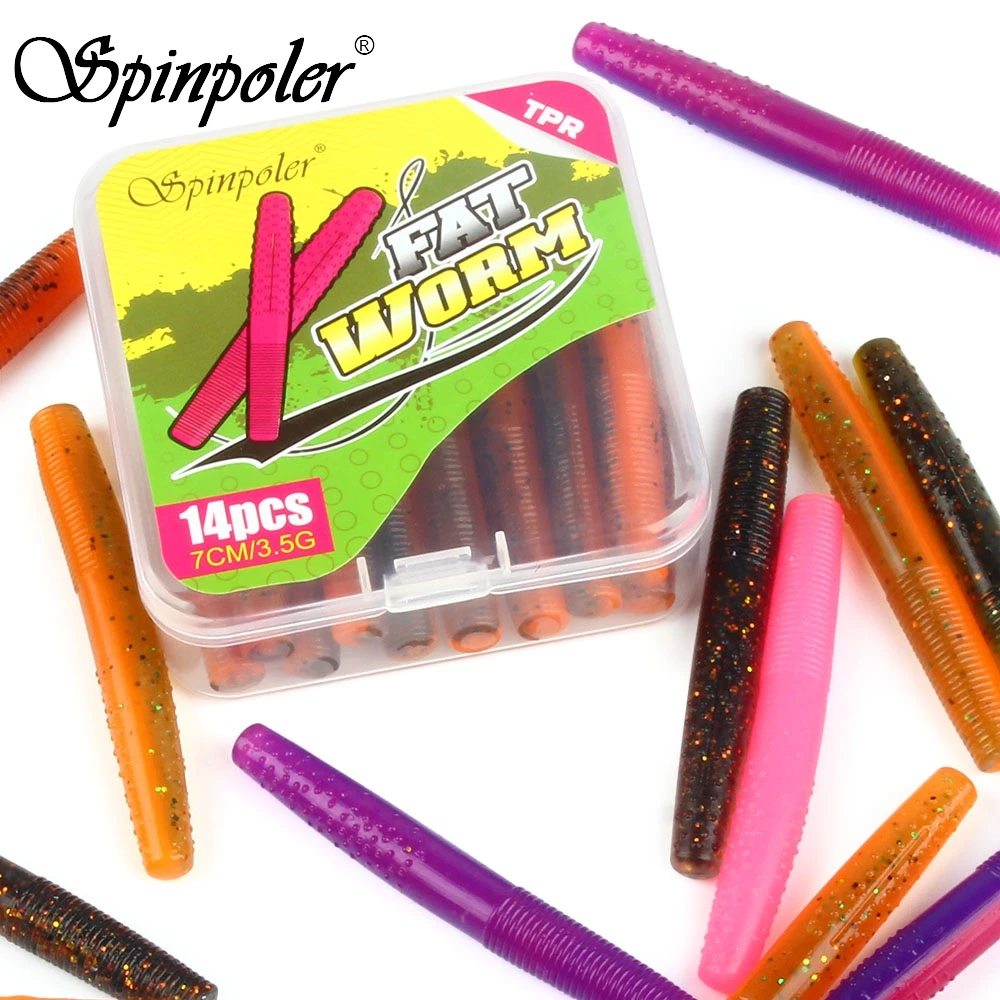 Spinpoler Stick Bait Worm Senko Ned Rig Wacky Drop Shot Salted Soft ...