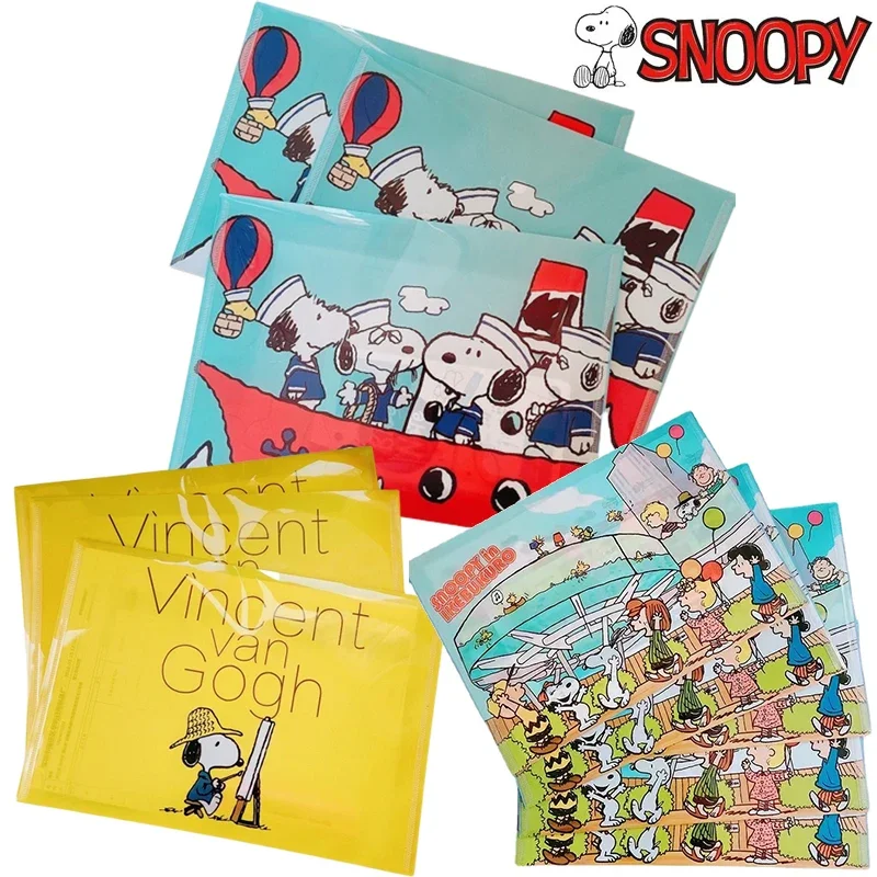 3pcs-Snoopy-Folder-File-Anime-A4-Pvc-Waterproof-File-Bag-Student ...