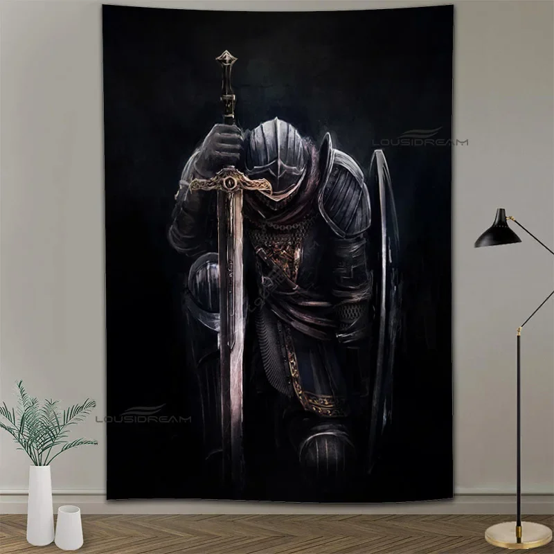 Medieval-Knights-Templar-Patterns-Tapestry-Wall-Hanging-Cloth ...
