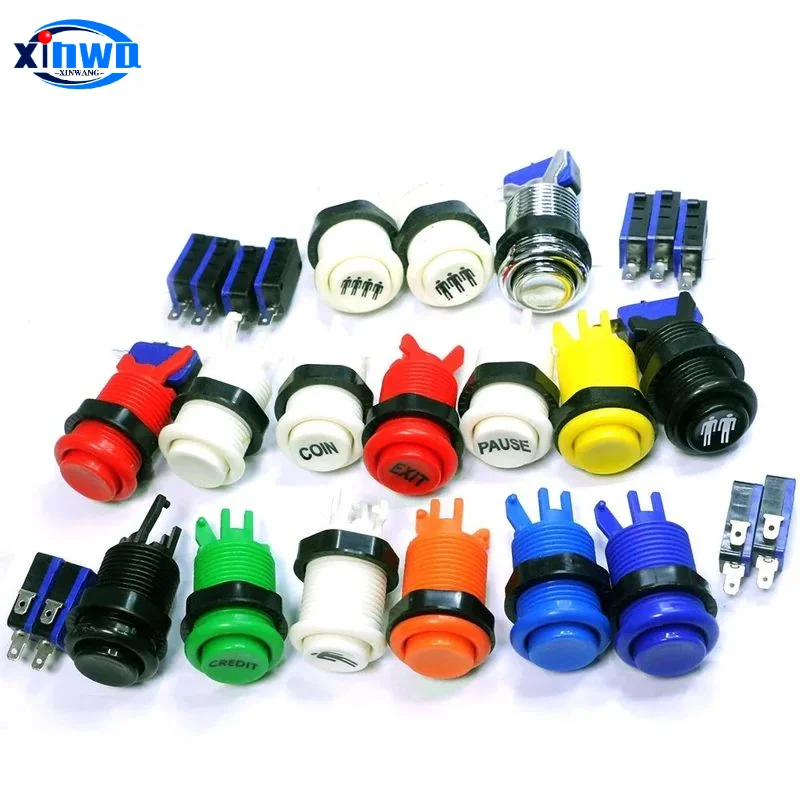 American-Happ-Style-Push-Button-2blue-2red-2yellow-2black-2green ...