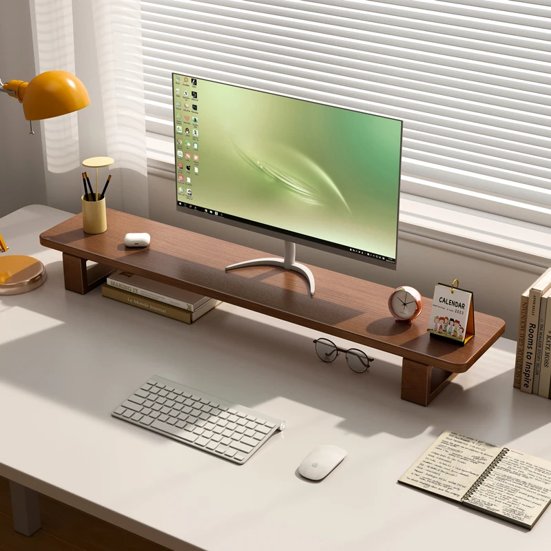 Desktop-Computer-Elevated-Shelves-Desk-Surface-Storage-Rack-Monitor ...