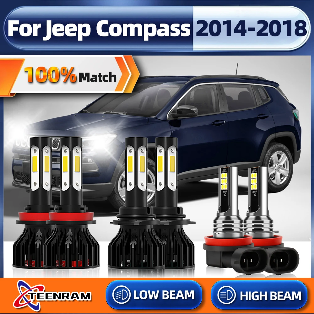 60000LM-Canbus-LED-Headlight-Bulbs-9005-HB3-H11-High-Low-Beam-Car-Fog ...