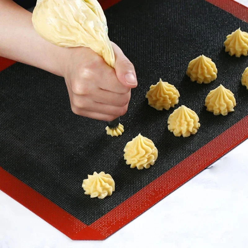Cooking-Sheet-Mesh-Baking-Sheet-Bread-Mat-Baking-Mat-Oven-Sheet-Heat ...