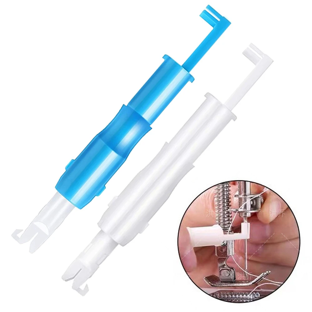Blue And White Sewing Machine Needle Inserter Threade Automatic ...