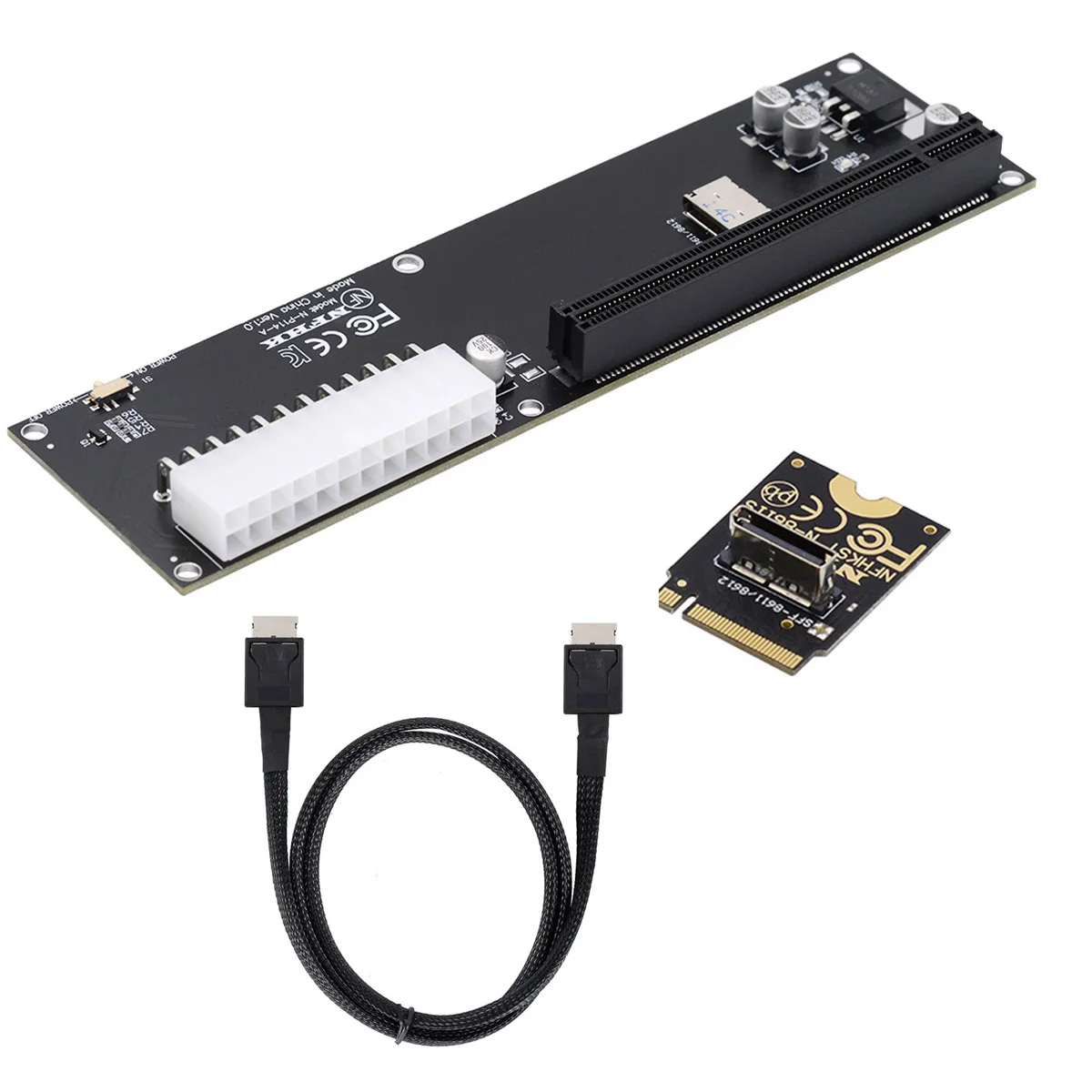 Chenyang Oculink SFF-8612 to PCI-E X16 M.2 M-key to SFF-8611 Host Adapter for GPD WIN Max2 ...