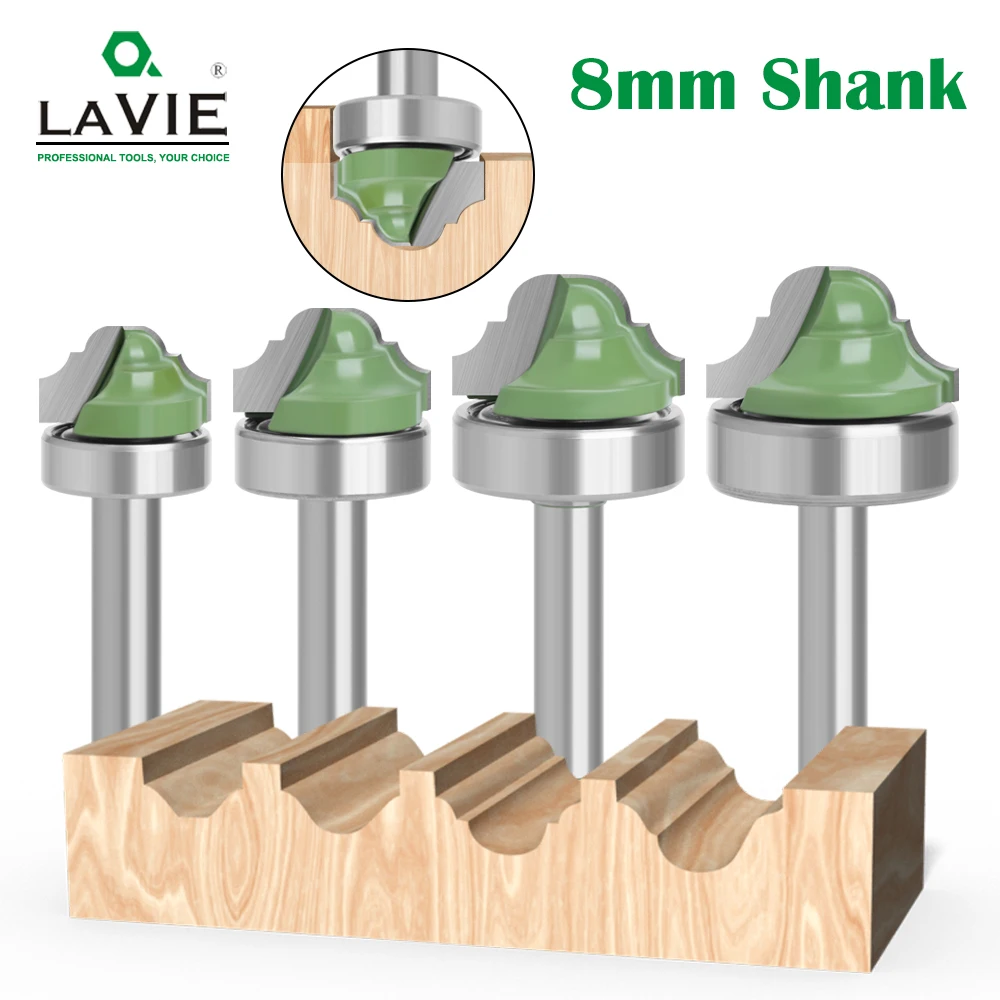 LAVIE-1pc-8mm-Shank-Bearing-Shank-Double-Roman-Ogee-Edging-Router-Bit ...