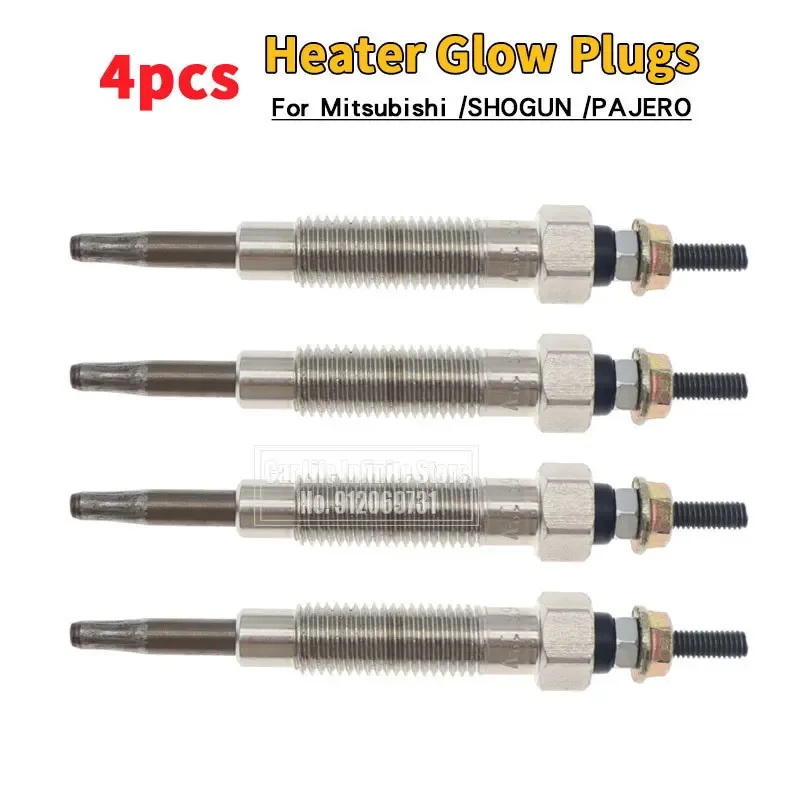 4x-Car-Heater-Glow-Plugs-For-Mitsubishi-SHOGUN-PAJERO-2-8-4M40T-4M40 ...