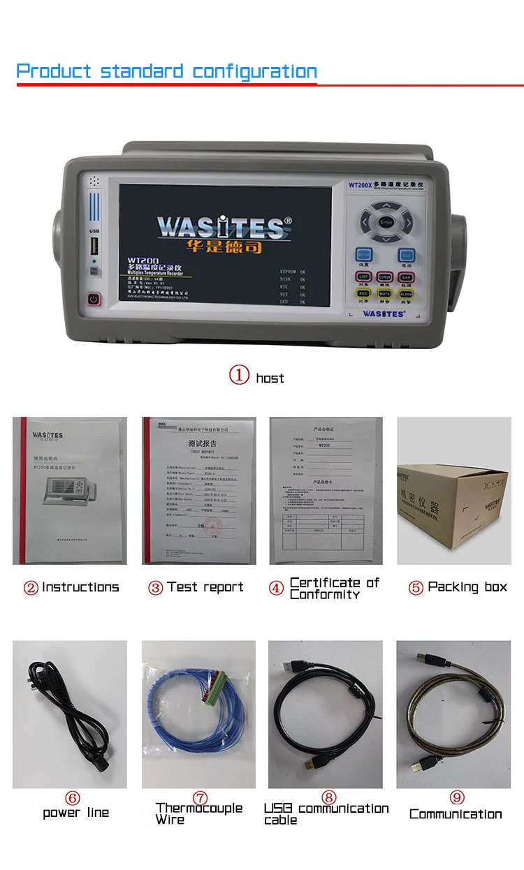 Многоканальный регистратор температуры WT200 | AliExpress