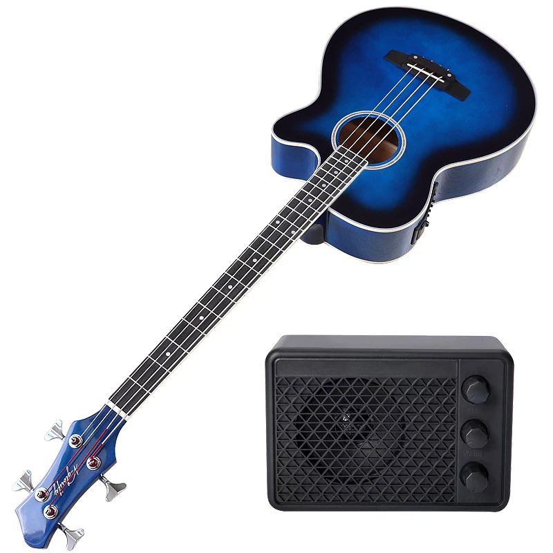 4-String-Laminated-Spruce-Wood-Electric-Acoustic-Bass-Guitar-43-inch ...