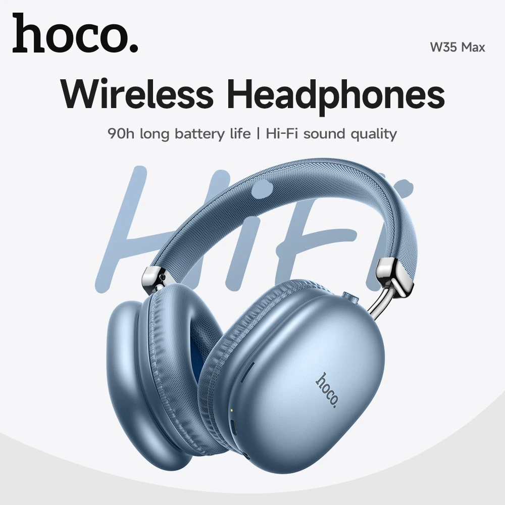 HOCO-W35-Max-Sem-Fio-Hi-Fi-M-sica-Headphone-42-mil-metros-Bobina ...