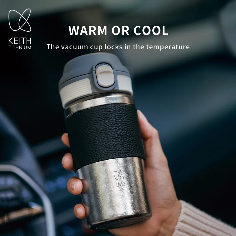 Keith Titanium Vacuum Coffee Cup Water Bottle Ultra-Light Outdoor ...