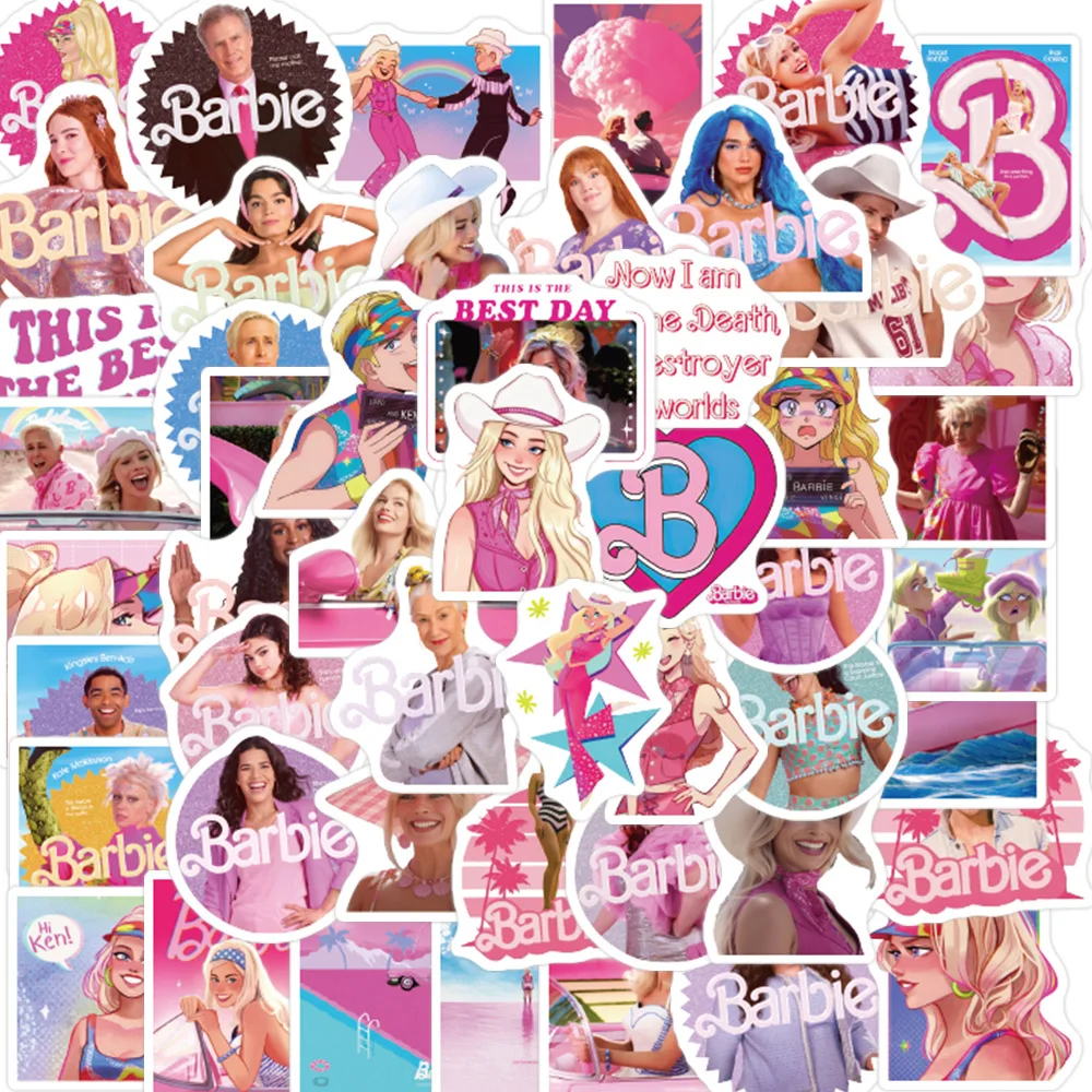 50Pcs-Barbie-Princess-Stickers-Graffiti-Decal-Scrapbook-Laptop-Guitar ...
