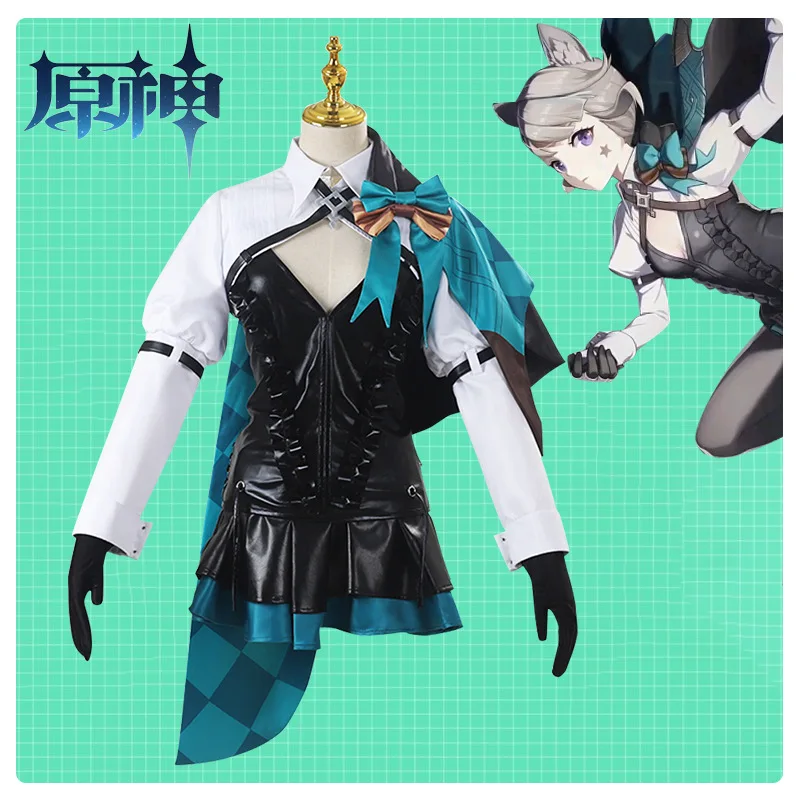 Lynette Cosplay Costume Game Genshin Impact Cosplay Lynette Genshin ...