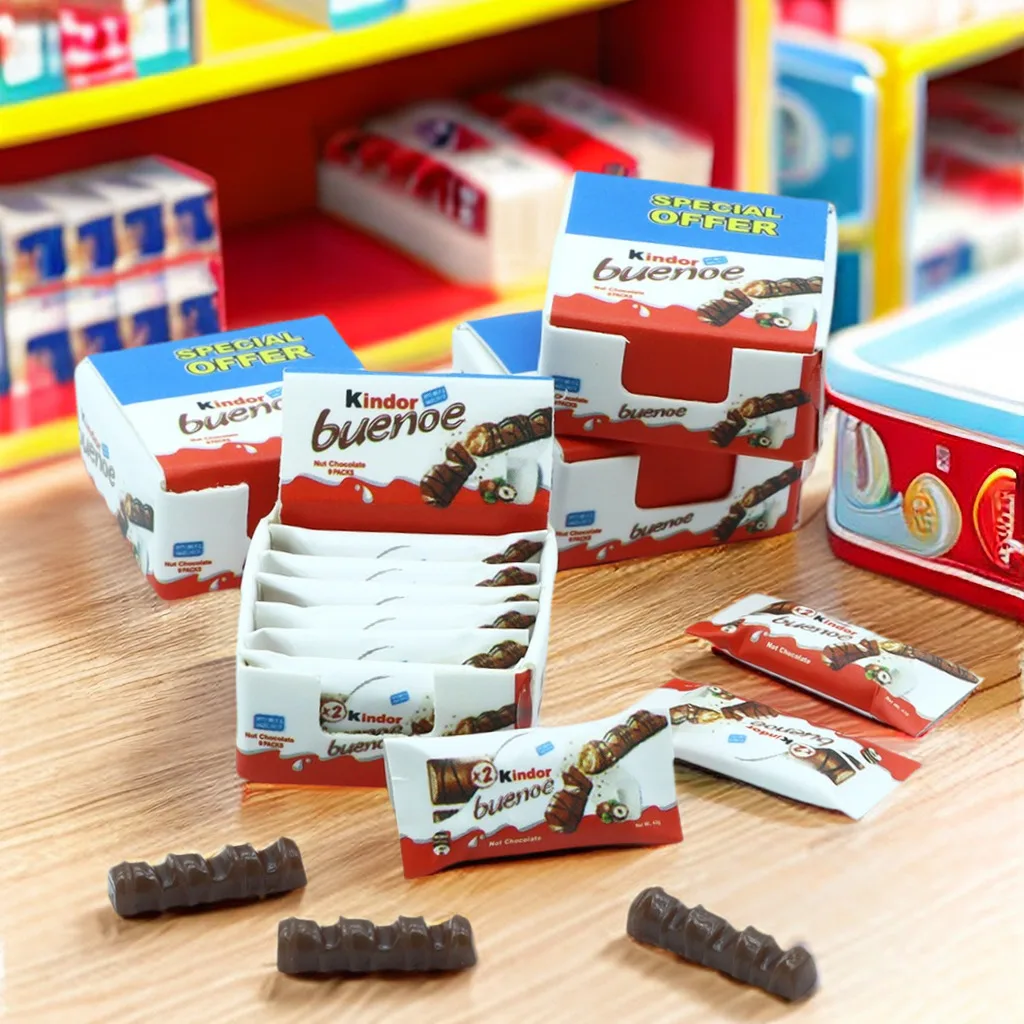 1 Juego de Mini estante de Chocolate, modelo de comida y juego, casa de ...