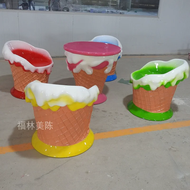 Customized-and-simulated-large-scale-fiberglass-ice-cream-cone-shaped ...