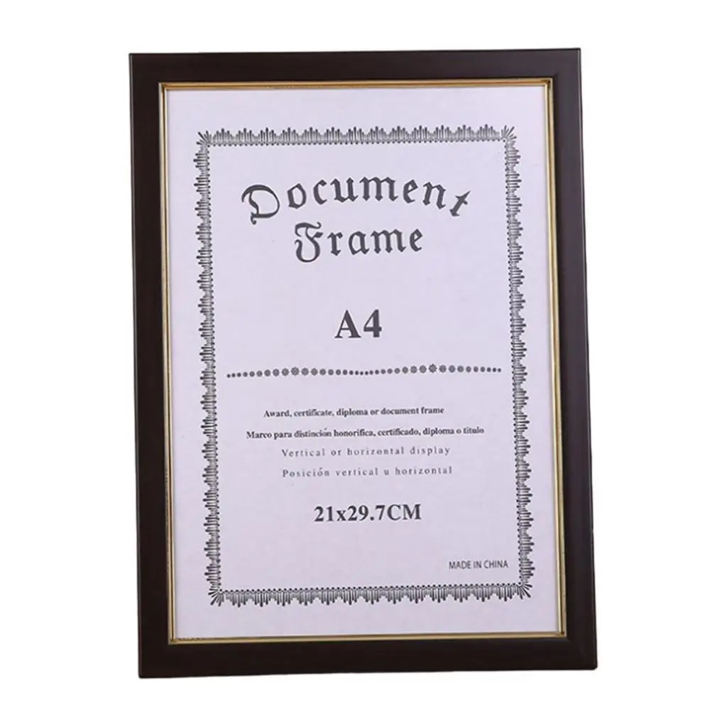 A4-Delicate-Wooden-Display-Frame-Used-for-Diploma-Certificate-Photo ...