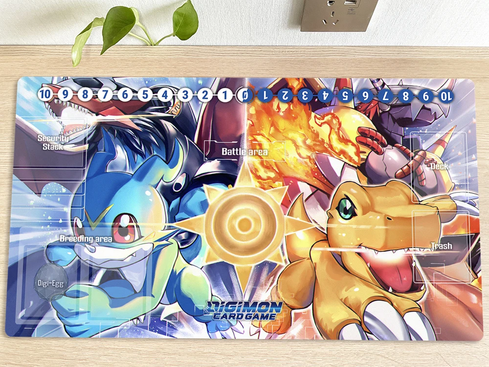 Mlikemat New DTCG Duel Playmat Digimon Guilmon & Veemon, 40% OFF