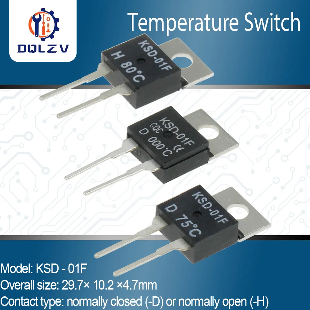 KSD-01F-40-150-Degree-Celsius-Normally-Open-Close-Temperature-Switch ...