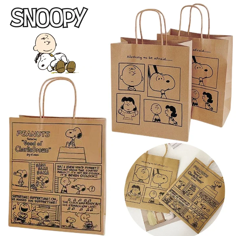 1-4-PCS-Snoopy-Portable-Paper-Bag-Candy-Gift-Packaging-Bags-KidsXmas ...