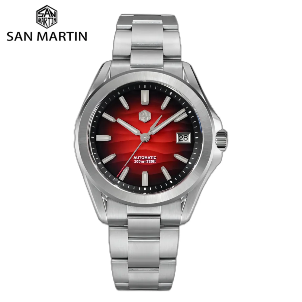 San-Martin-reloj-mec-nico-autom-tico-para-hombre-cron-grafo-con-esfera ...