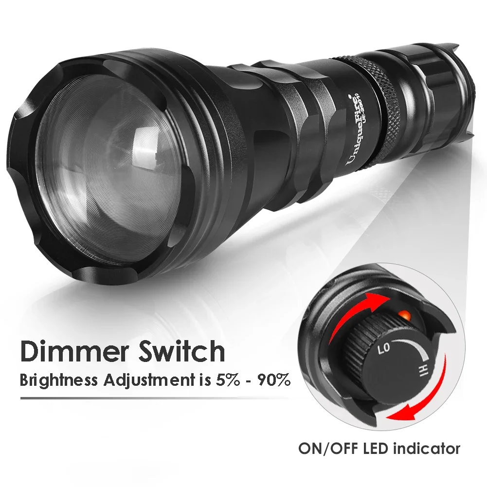 UniqueFire-2001D-LED-Vcsel-IR-940nm-850nm-Hunting-Flashlight-Fresnel ...