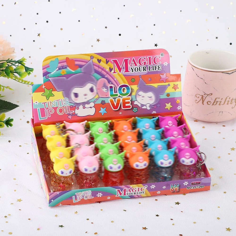 24Pcs-Cute-Cartoon-Doll-Lip-Gloss-Set-Hydrating-Lip-Oil-Shiny-Glossy ...