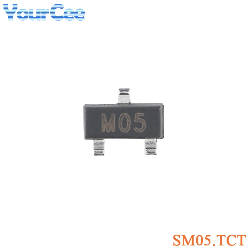 100pcs-20Pcs-SM05-TCT-M05-SOT-23-5V-TVS-Transient-Suppression-Diode ...