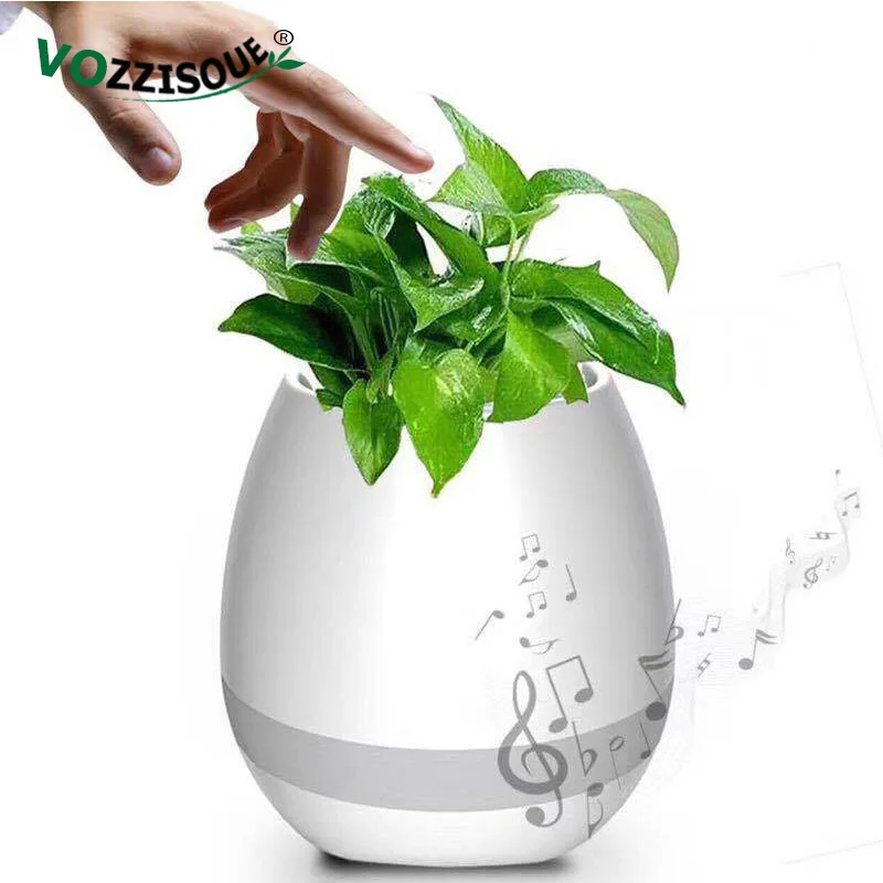 Smart-Plant-Pots-with-Bluetooth-Speakers-Music-Flowerpot-Plastic-Pot ...