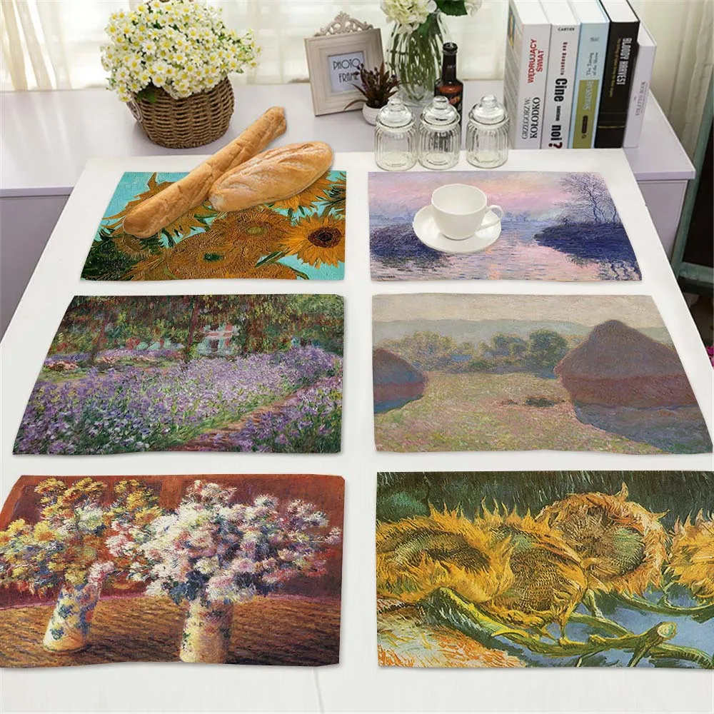Van-Gogh-Monet-tovaglietta-famosi-dipinti-ad-olio-decorazioni-per-la ...