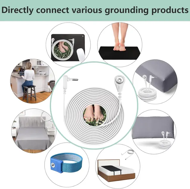 Grounding Bracelet 15.7 X 23.6 Grounding Mat Kit With 15ft Grounding ...