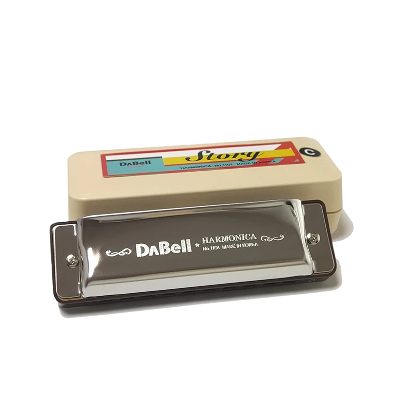 DABELL Harmonica Story 1101 Blues Harpa 10 Buracos Boca Órgão Placas de ...
