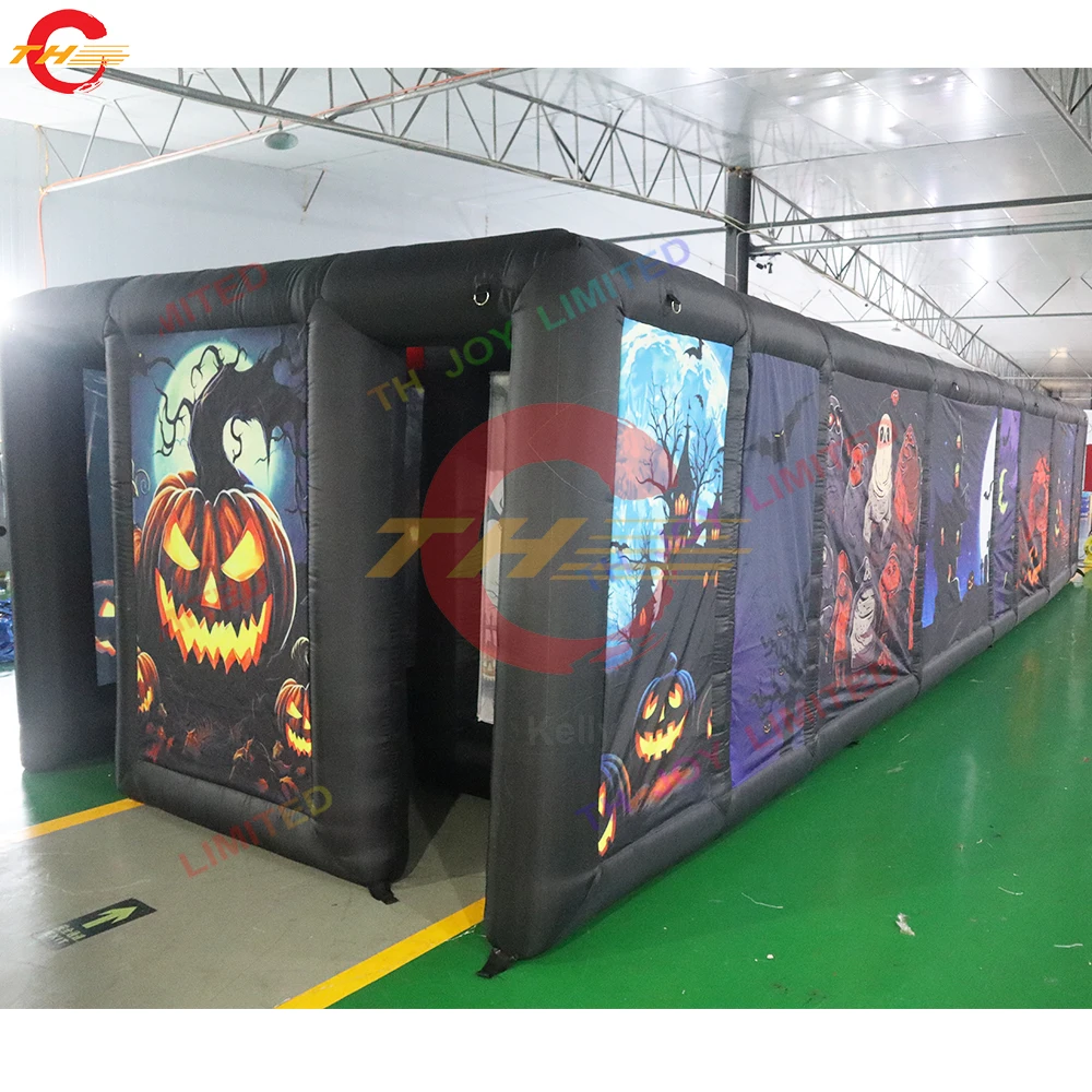 Quick-Shipping-10x3m-Inflatable-Halloween-Haunt-House-Maze-Tag-Arena ...