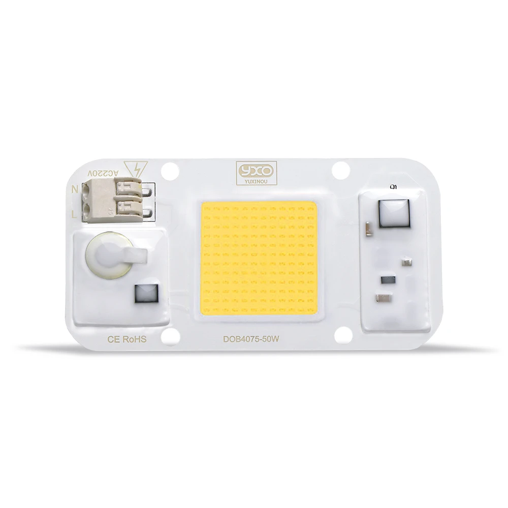 COB Spotlight AC110V/220V DOB Led Bulb Chip Beans Smart IC 20W 30W 50W Energy Saving Outdoor ...