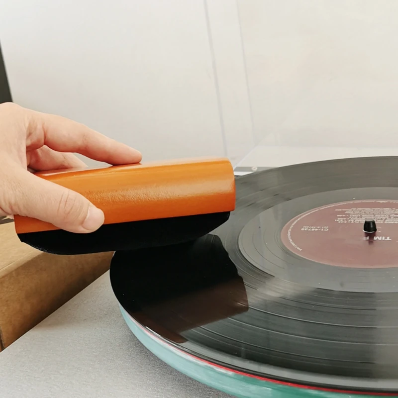 Anti Static Velvet Brush Record Cleaning Brush Soft Turntables Cleaner ...
